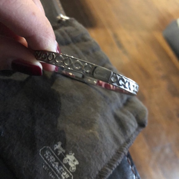 Coach | Jewelry | Coach Silver Bangle Bracelet | Poshmark